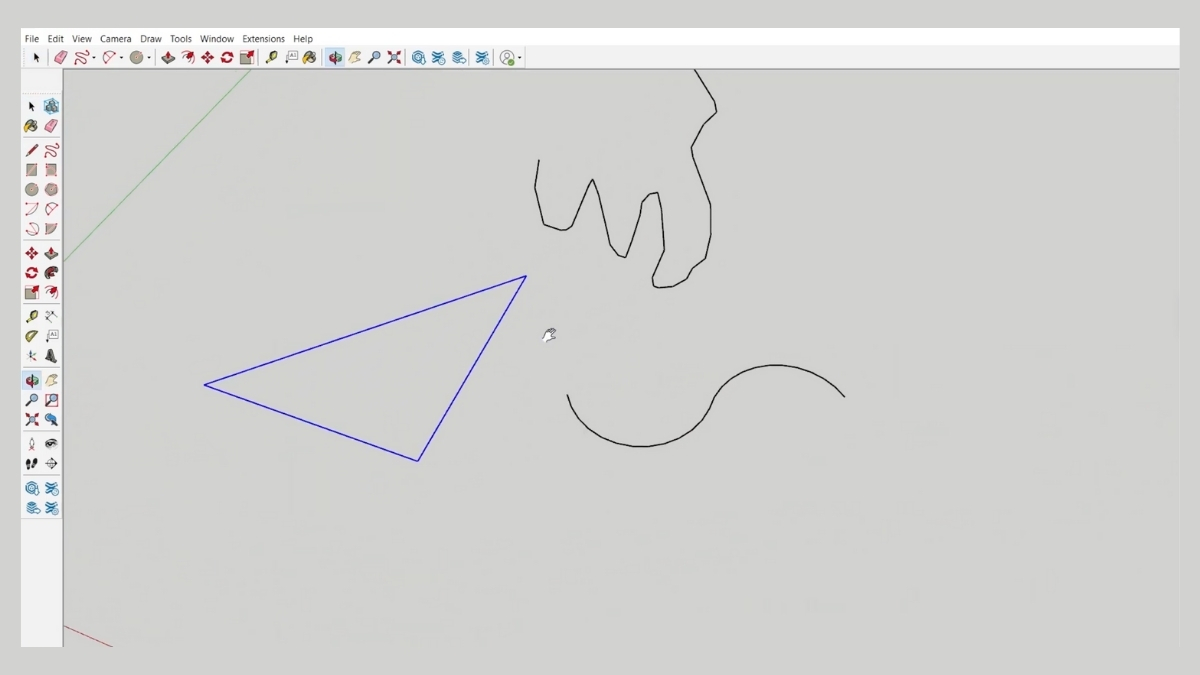3 bước nối đường line thành polyline trong SketchUp đơn giản